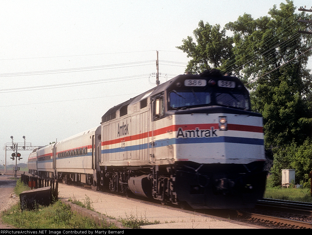 AMTK 386, Tr 338, 1/2 Hour Late